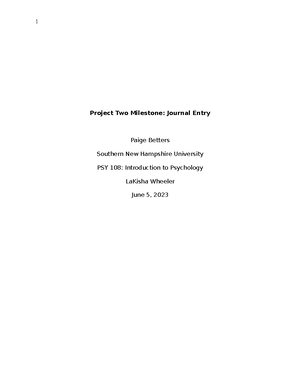 Module 4 Project 1 Nature vs. Nurture paper - Project One: Position Paper Paige Betters Southern ...