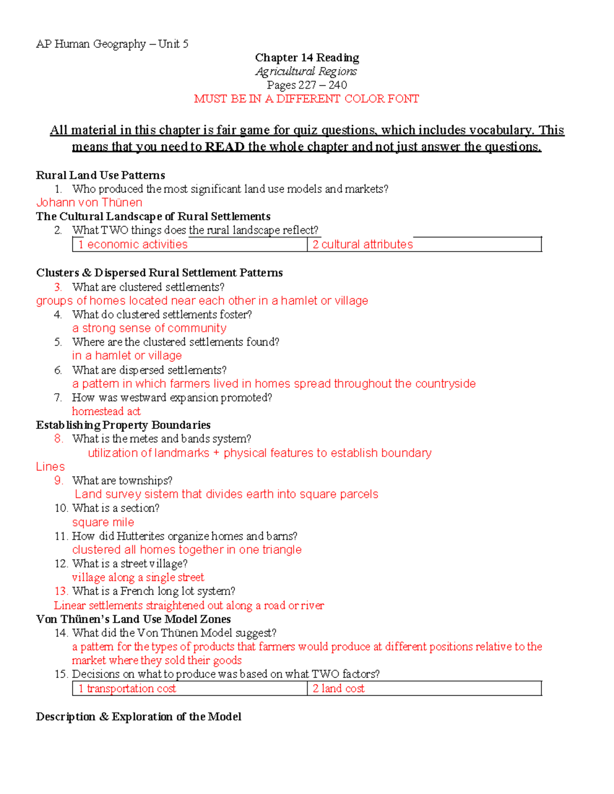 Chapter 14 reading guide amsco - Chapter 14 Reading Agricultural ...
