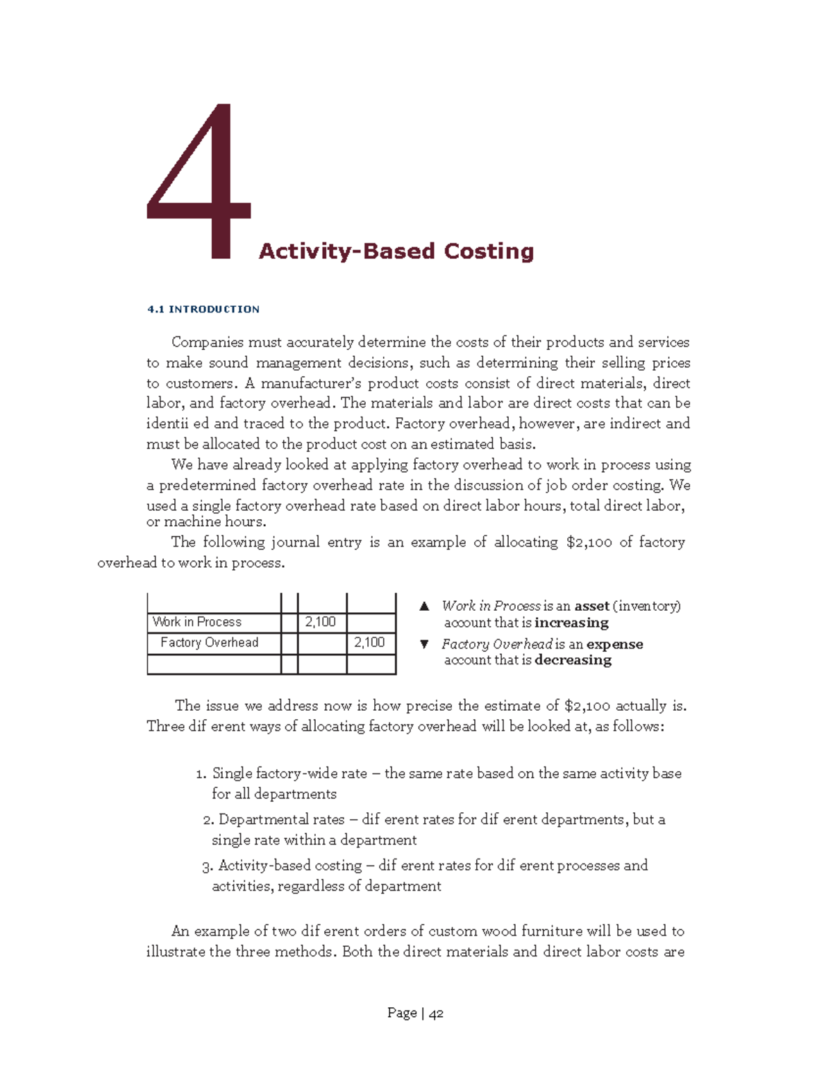 Management Accounting - 4 Activity-Based Costing ####### 4 INTRODUCTION ...