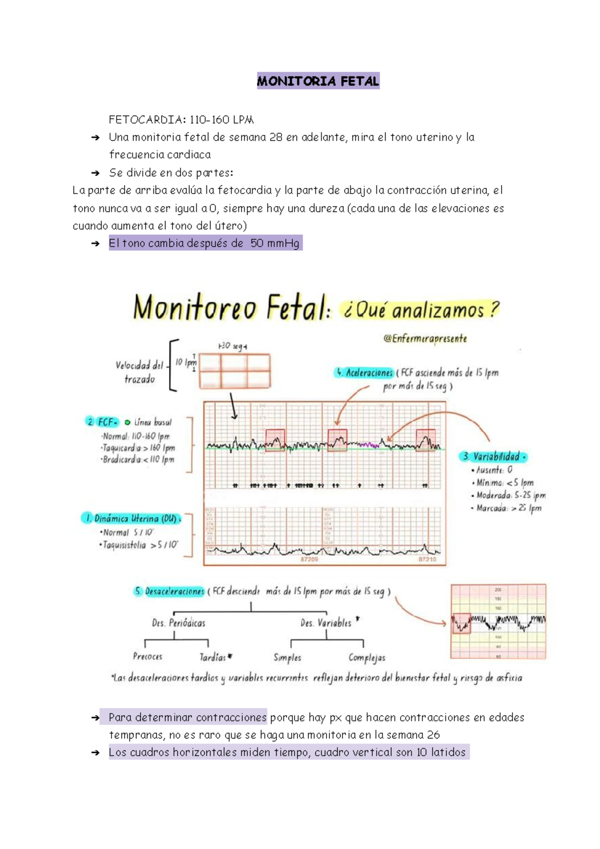Monitoreo Fetal - Apuntes para la práctica clínica de ginecología y ...
