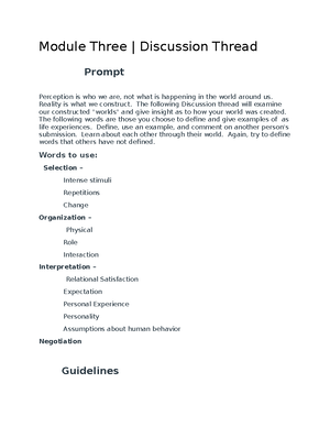 Module 5 - class discussion assignment - Module Five | Group Discussion ...