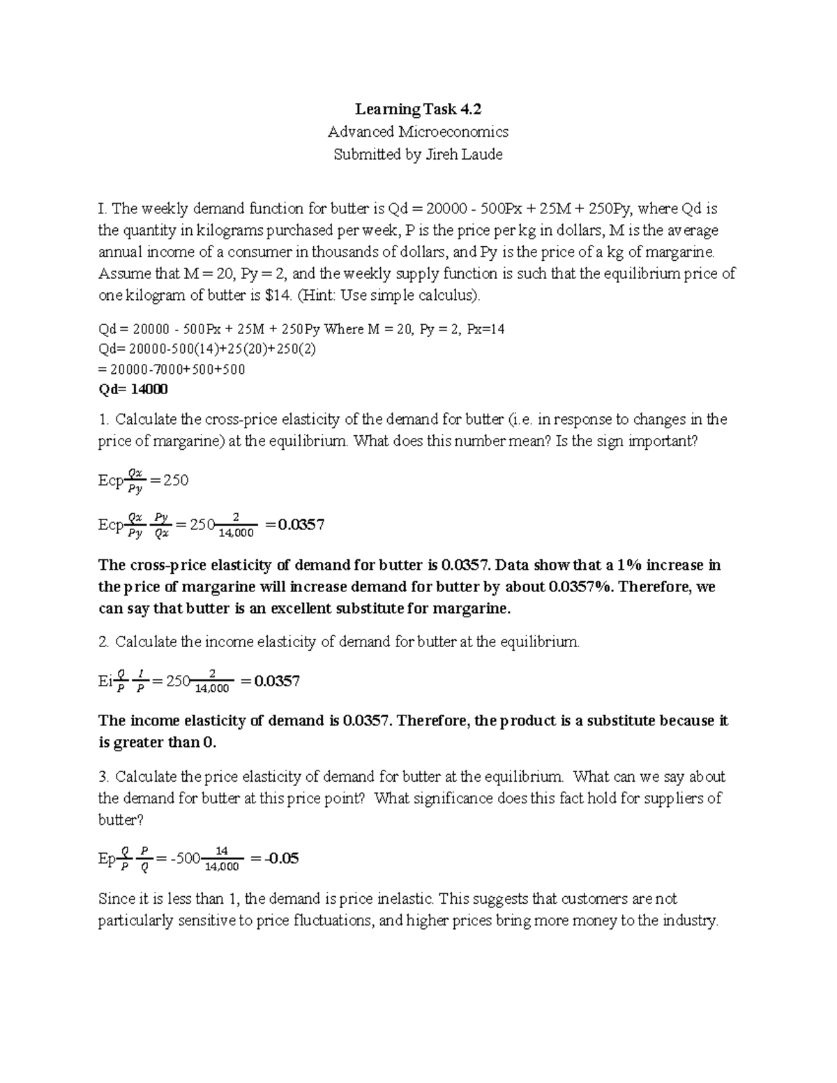 4.3.2.2 Learning Task 4 - Learning Task 4. Advanced Microeconomics ...