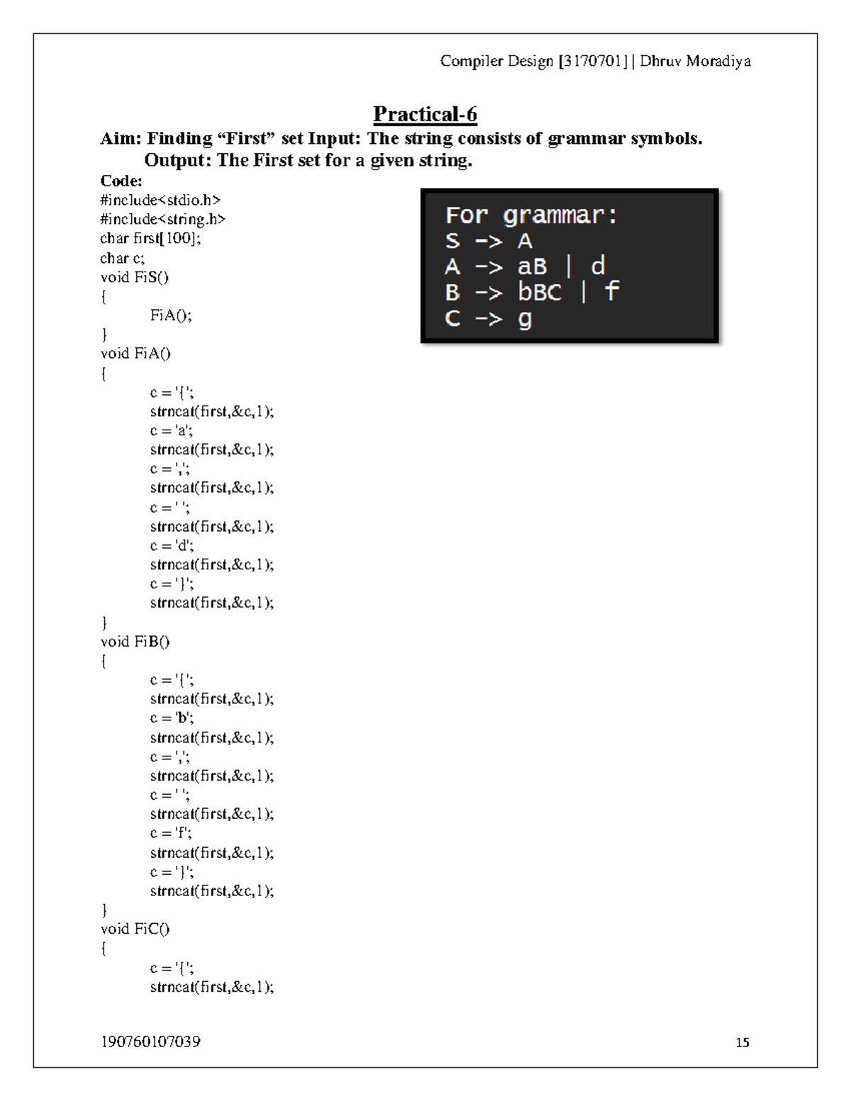 Cd 39 Assignment Of Cd Practical Aim Finding First” Set Input The String Consists Of