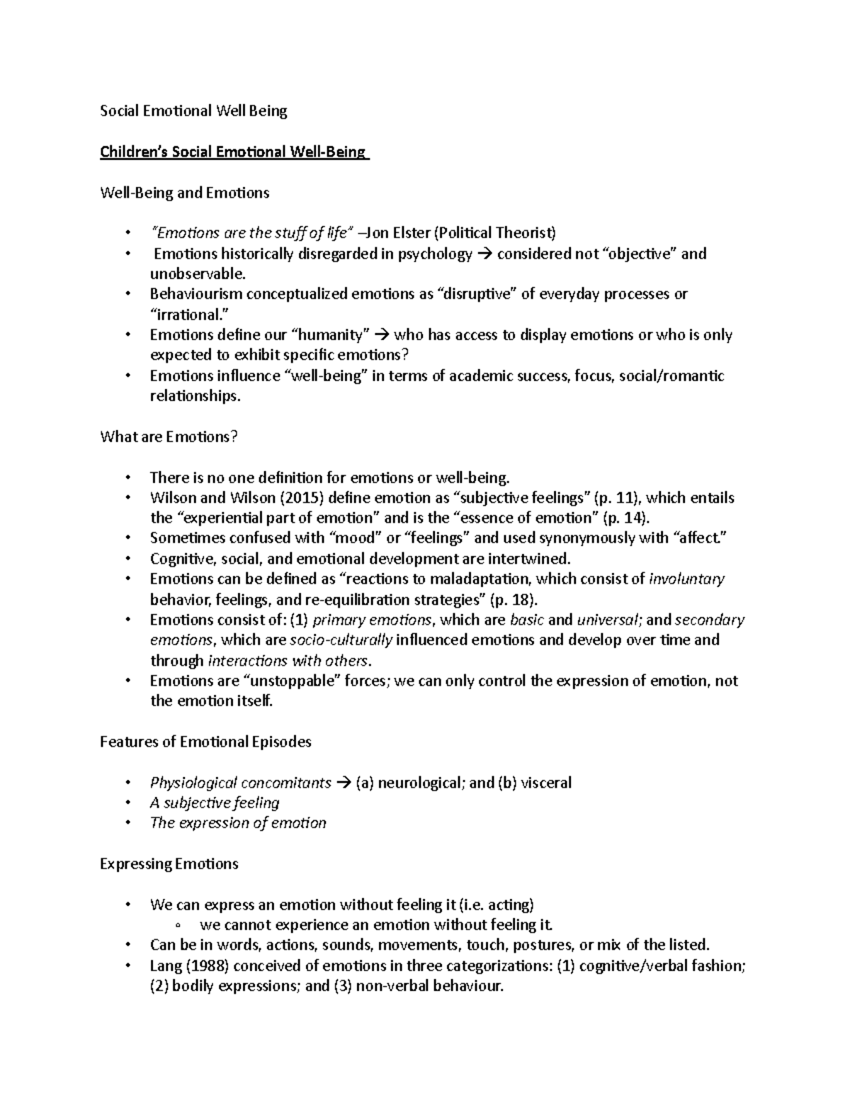 Social Emotional Well Being Notes - Social Emoional Well Being Children ...