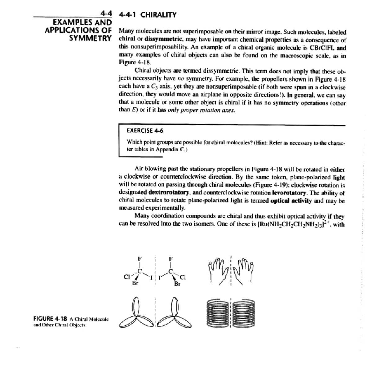 Examples and applications of symmetry - 4-4 4-4-1 CHIRALITY EXAMPLES ...