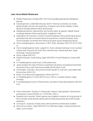 Intro to Biological anthropology notes week 7 - Week 7 Perspectives on ...
