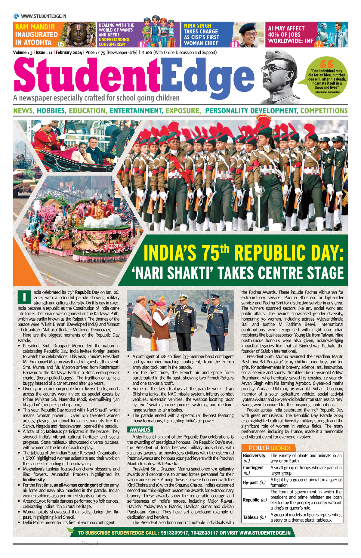 Student Edge February 2024 Digital Copy - StudentEdge A newspaper ...