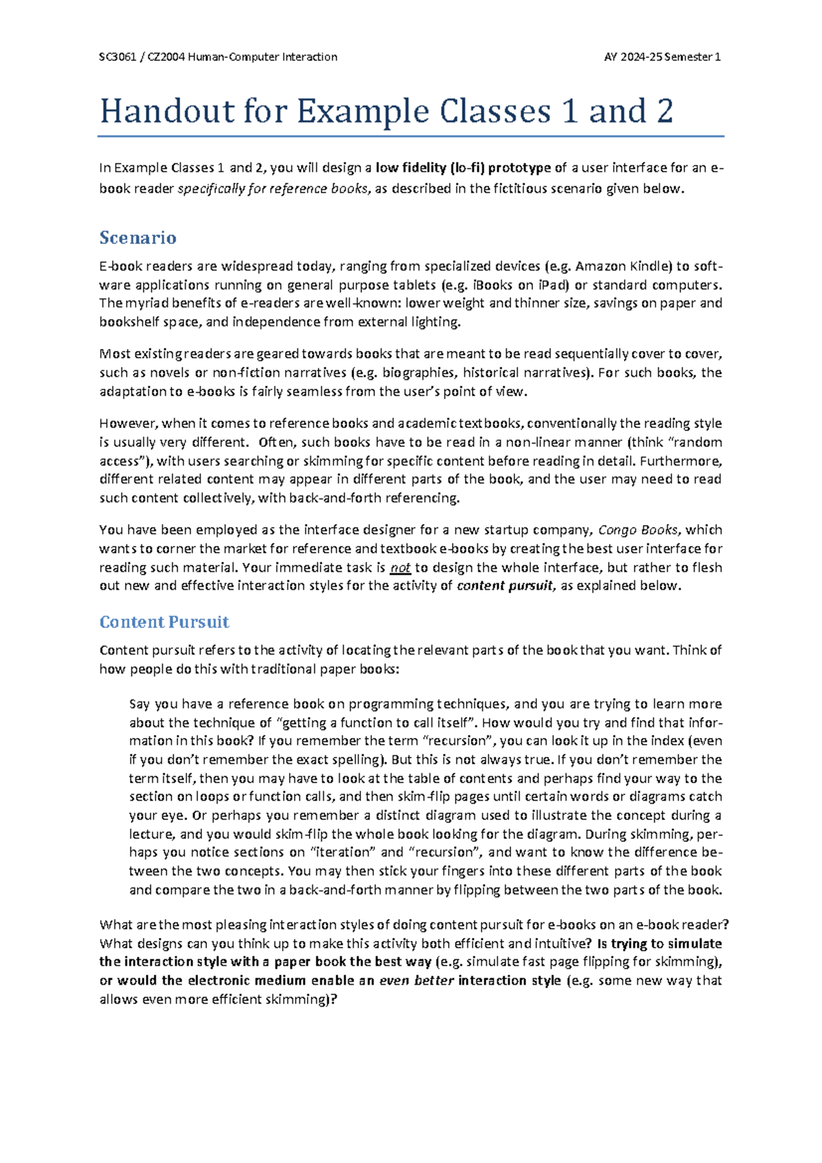 Lab1 2 AY2024-25 Sem1 - lab 1 - Handout for Example Classes 1 and 2 In ...