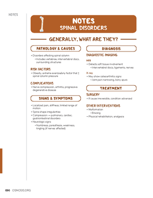 Bone and joint pathology - NOTES NOTES BONE & JOINT PATHOLOGY Non ...