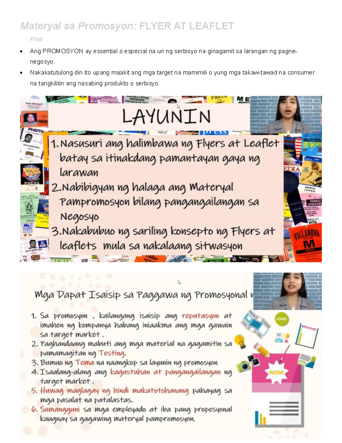 Flyer & leaflet - Filipino sa Piling Larang Teknikal - Fred Ang ...