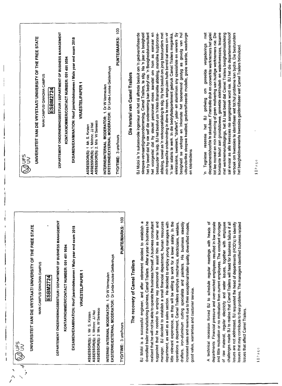 321Z3BK 0016N47L2000 1 S2 - UFS UV UFS UV UNIVERSITEIT VAN DIE VRYSTAAT ...