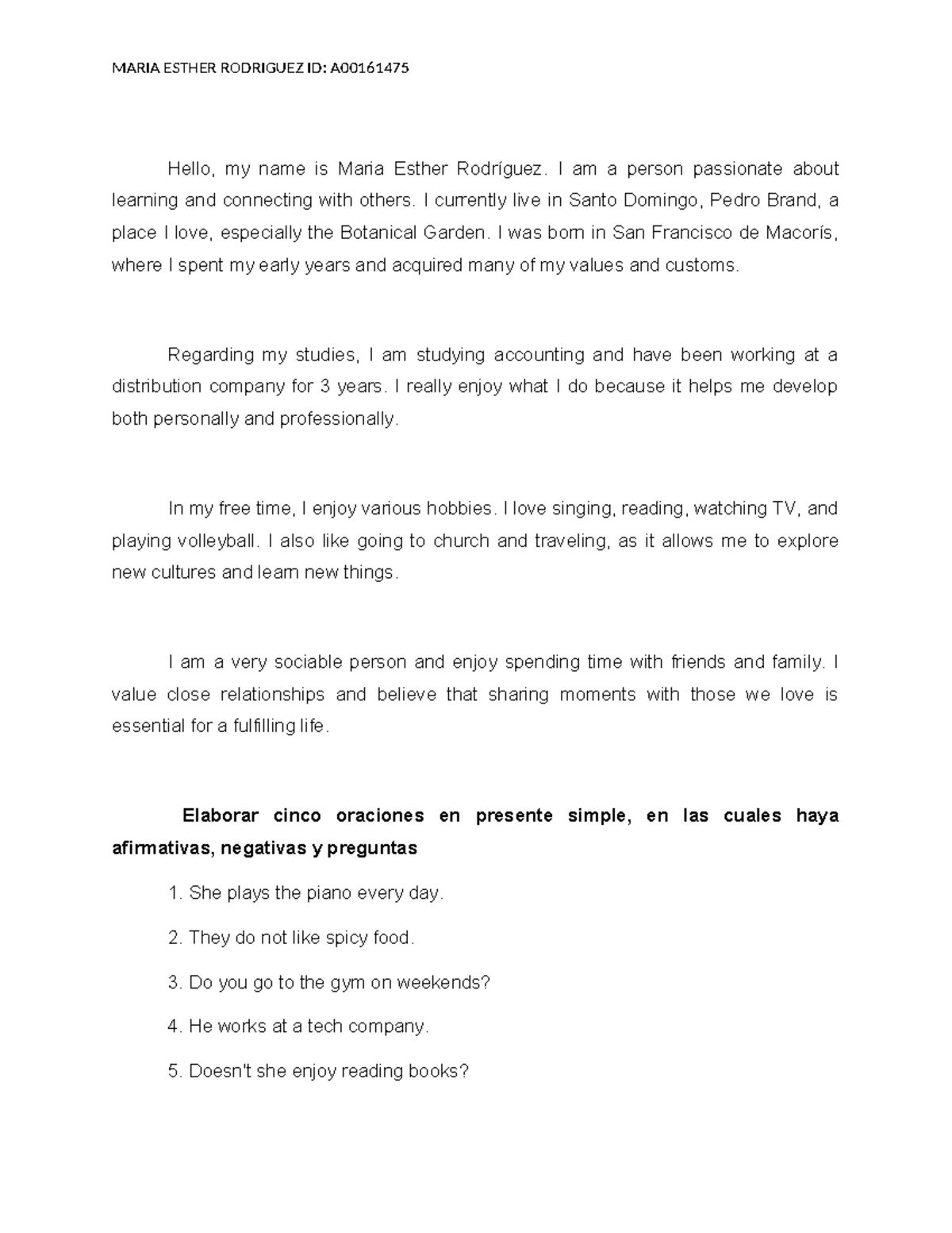 Maria Esther Rodriguez - I am a person passionate about learning and ...