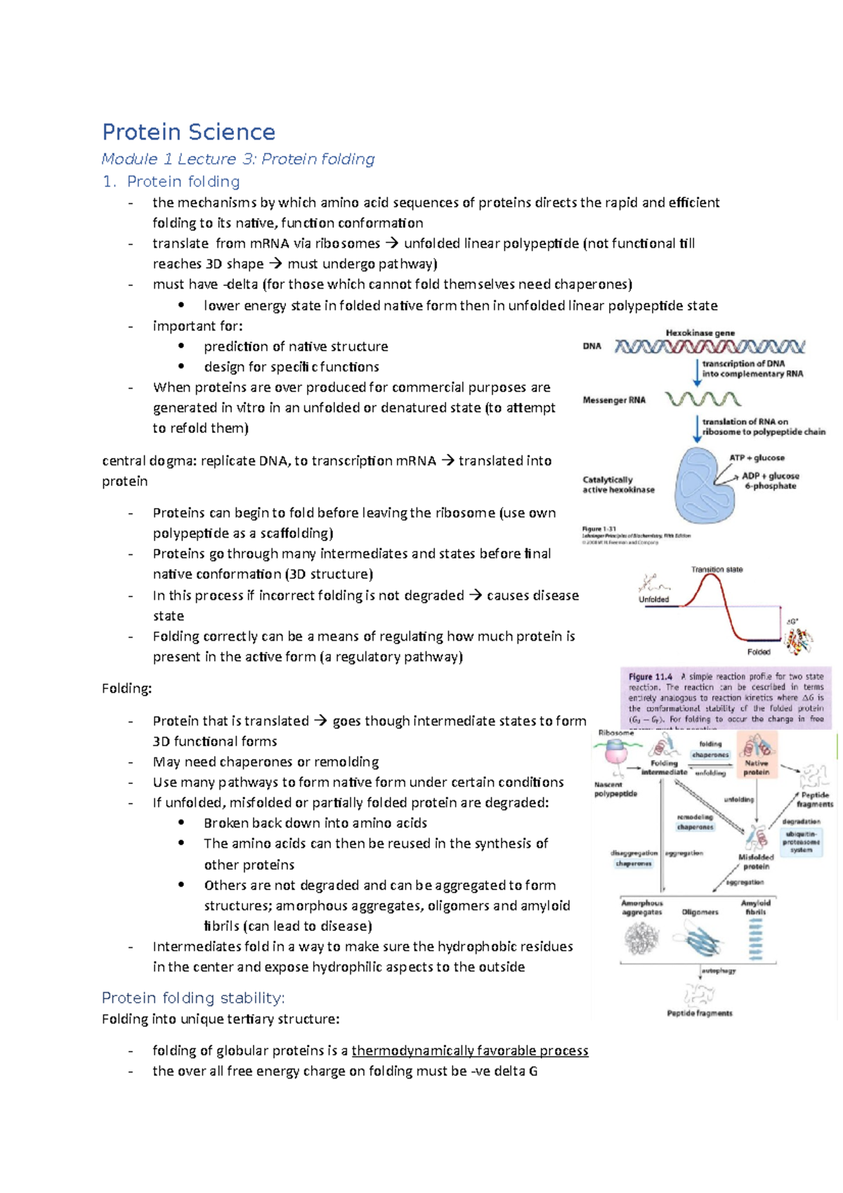 Protein Science Module 1, Lecture 3 - Electrostatic interactions (ionic ...