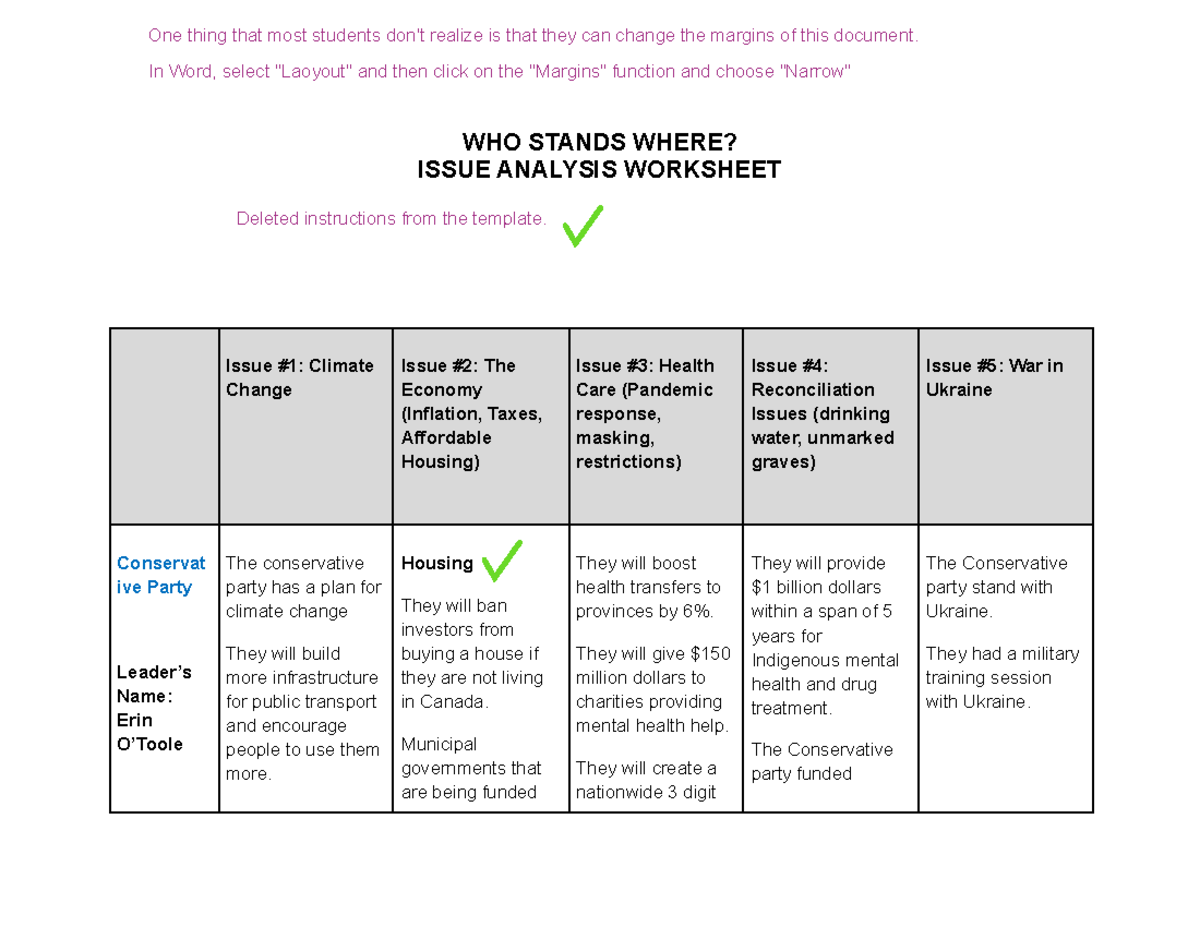 U2A3 - Civic Issue 1 - Exemplar - WHO STANDS WHERE? ISSUE ANALYSIS ...