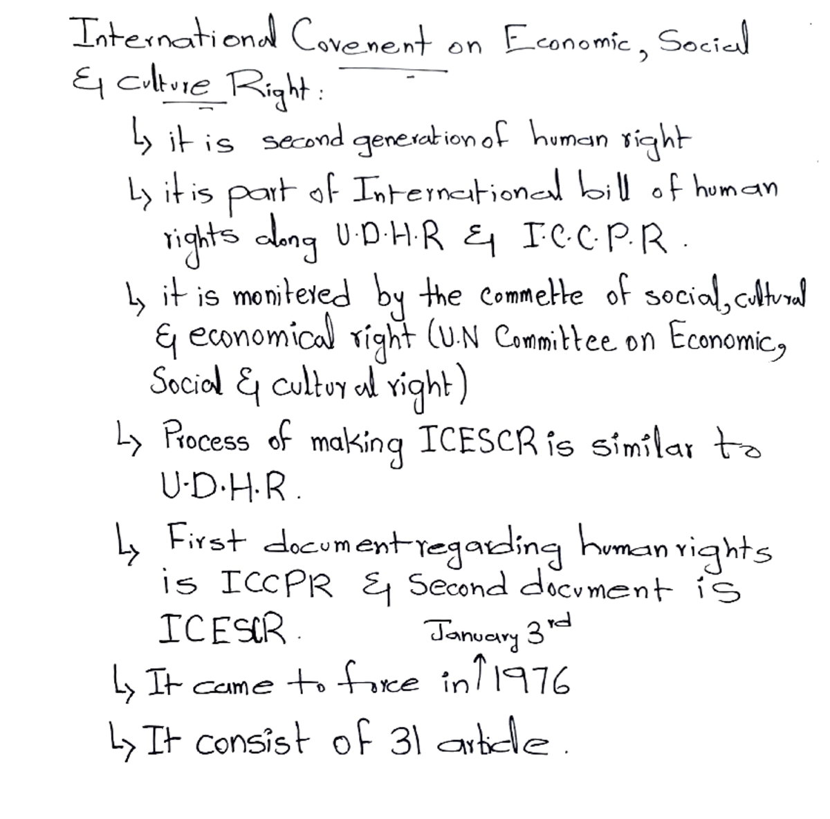 Icescr notes - Lotesnationd Covenent on conomic, Soci E cte Right ,it ...
