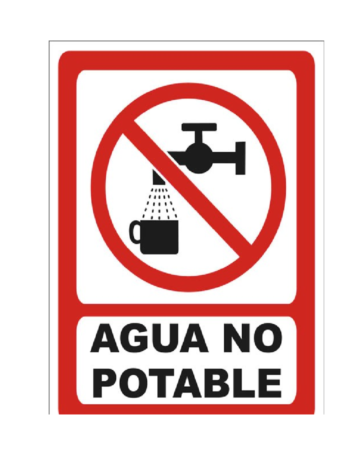 AGUA NO Potable Señalizacion - Estadistica - Studocu