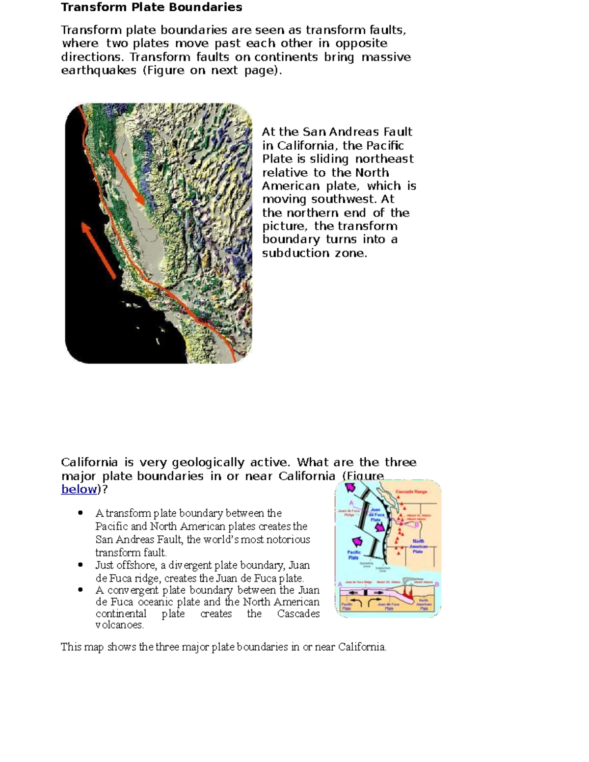 Transform Plate Boundaries - Transform Plate Boundaries Transform plate ...