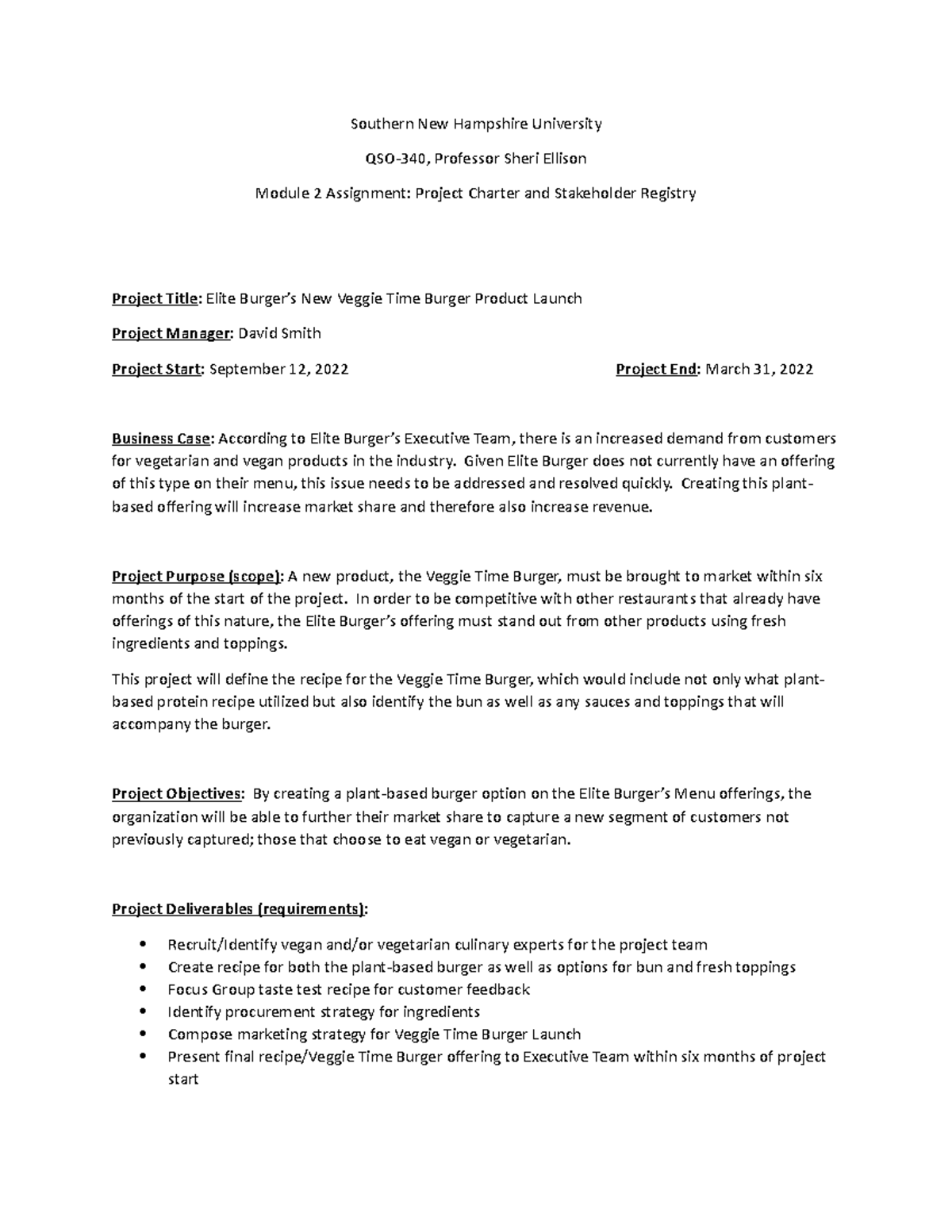 Module Two Assignment - Southern New Hampshire University QSO-340 ...