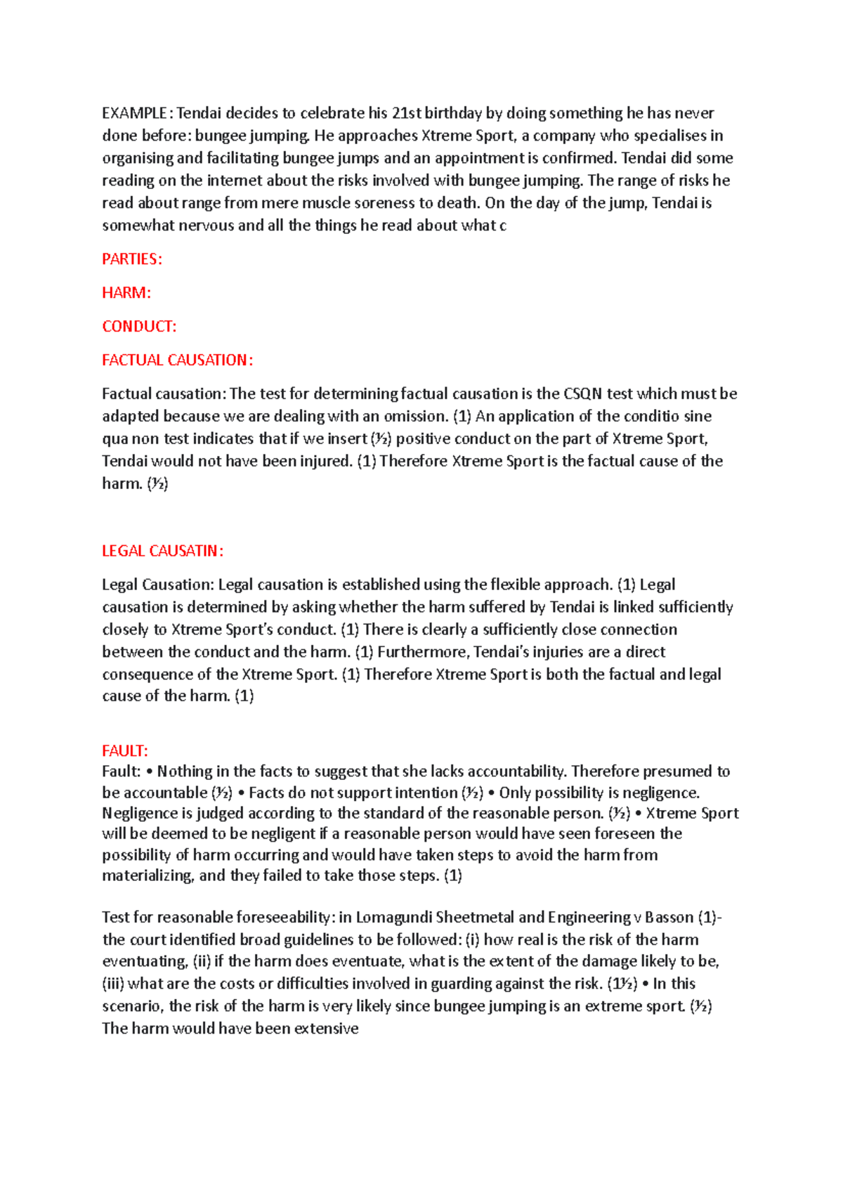 Tutorial Example - tut - EXAMPLE: Tendai decides to celebrate his 21st ...