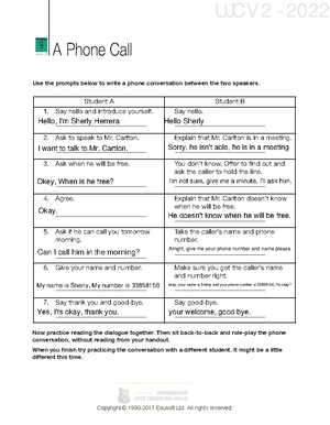 04 Intermediate II Handout 14 Unit 4 Helping Out Help - Handout U n i t ...