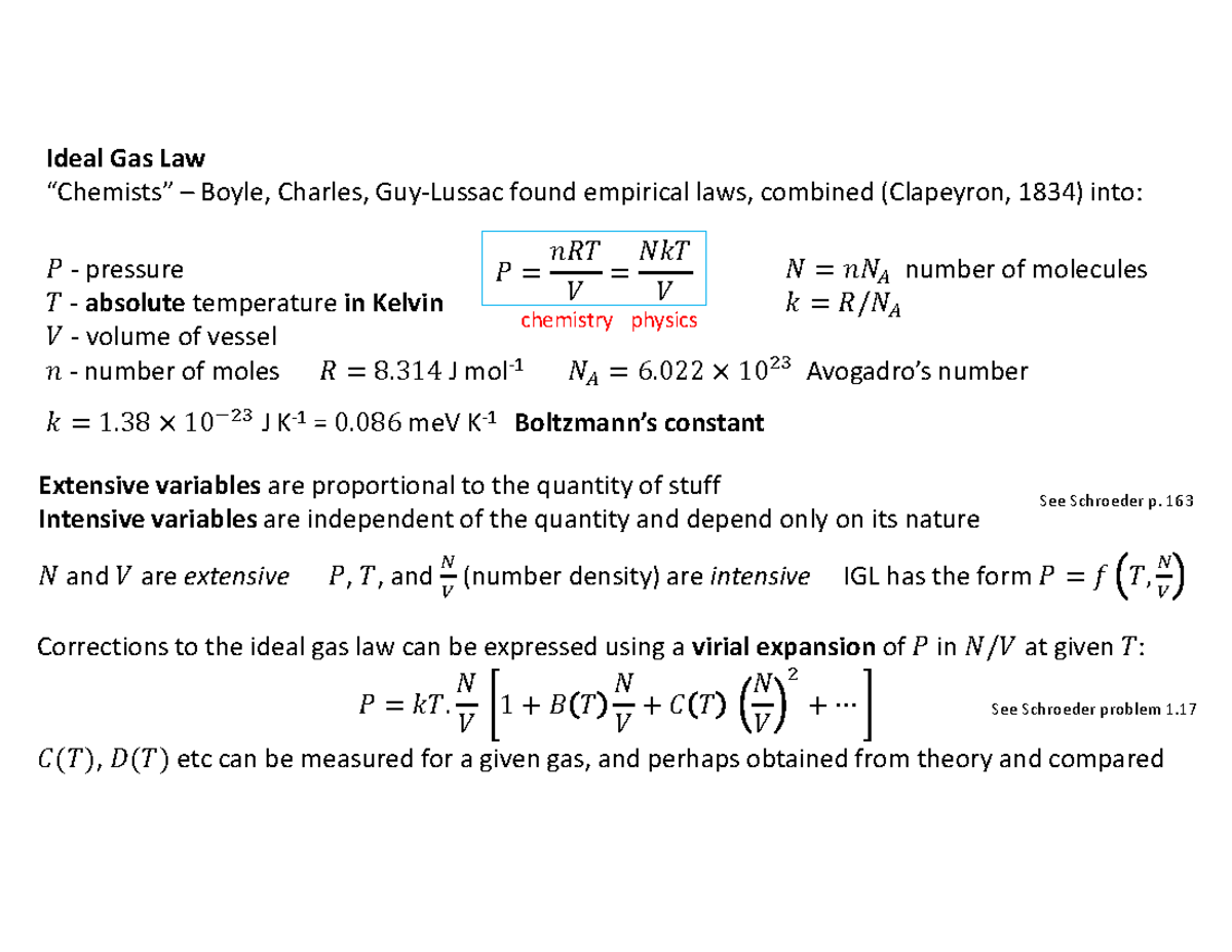 Ideal gas law yay - Ideal Gas Law “Chemists” – Boyle, Charles, Guy ...