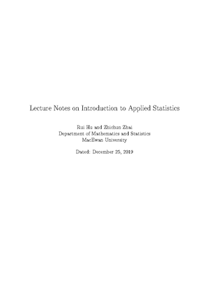 Stat151samplefinal - Practice Final - STAT 151 Practice Final Exam Instructor: Rui Hu ...