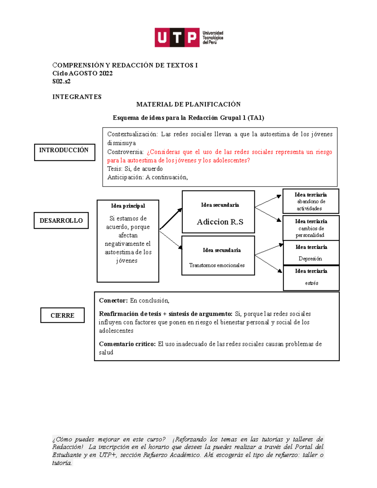 Stoduco - version preliminar - C OMPRENSIÓN Y REDACCIÓN DE TEXTOS I ...