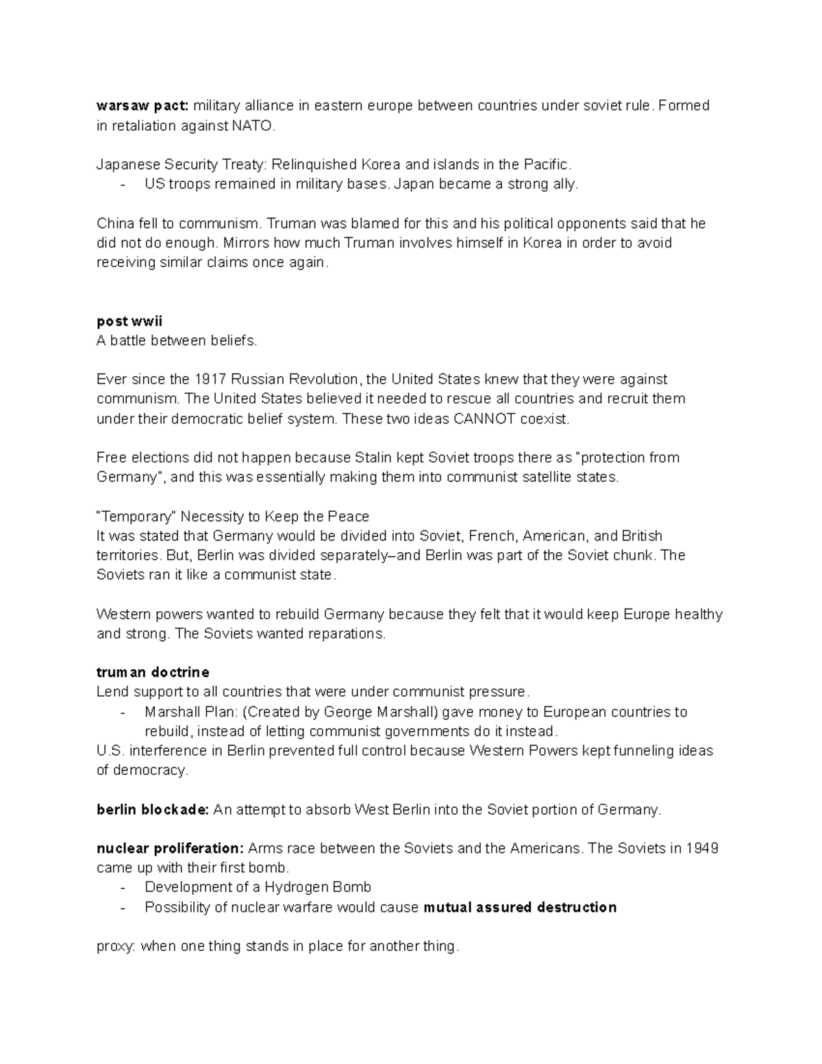 Period 8 Apush - warsaw pact: military alliance in eastern europe ...