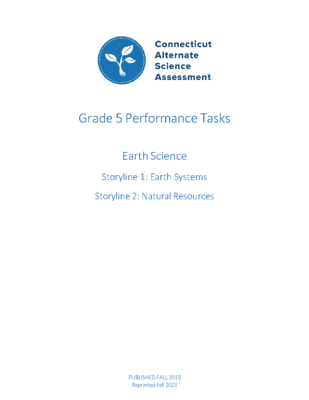 Performance Tasks Grade 5 Earth Science - Grade 5 Performance Tasks ...