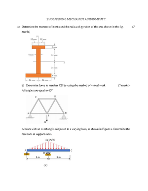 Engineering Mechanics Lecture 3 - FRAMES AND MACHINES Frames are ...