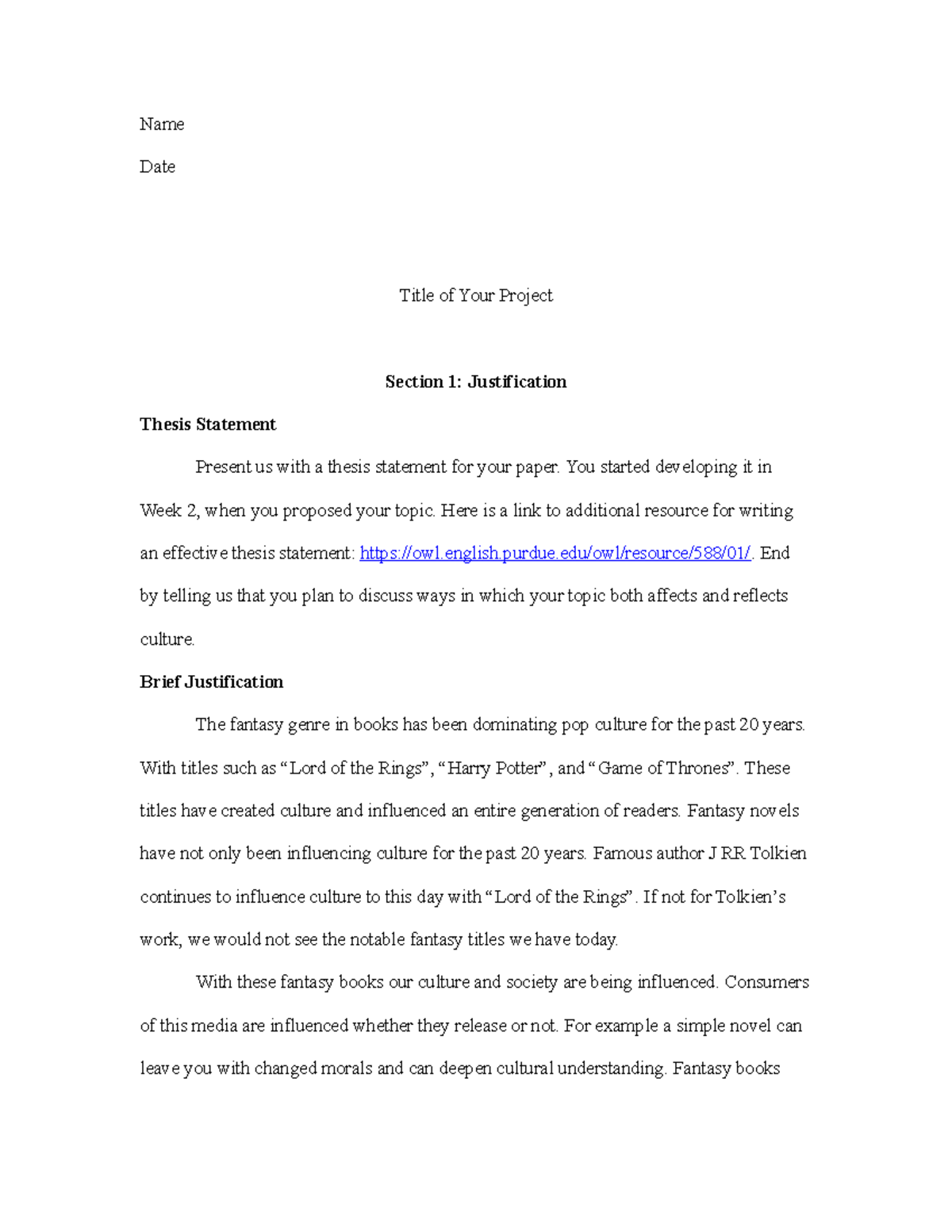 Template-SNHU Final Project One COM 126 - Name Date Title of Your ...