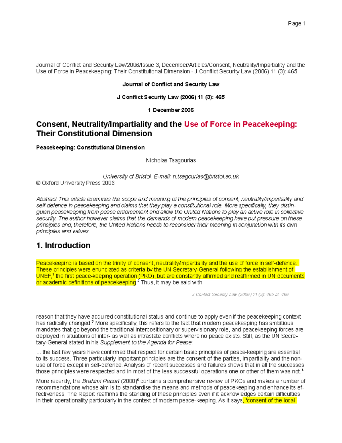 Consent, Neutrality Impartiality and the Use - Page 1 Journal of ...