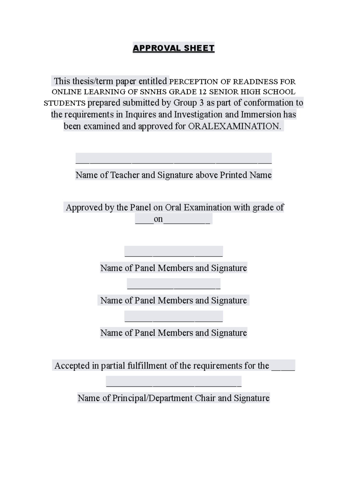 Gruop 3 Research - dfsdfdsfdsadsadadasdas - APPROVAL SHEET This thesis ...