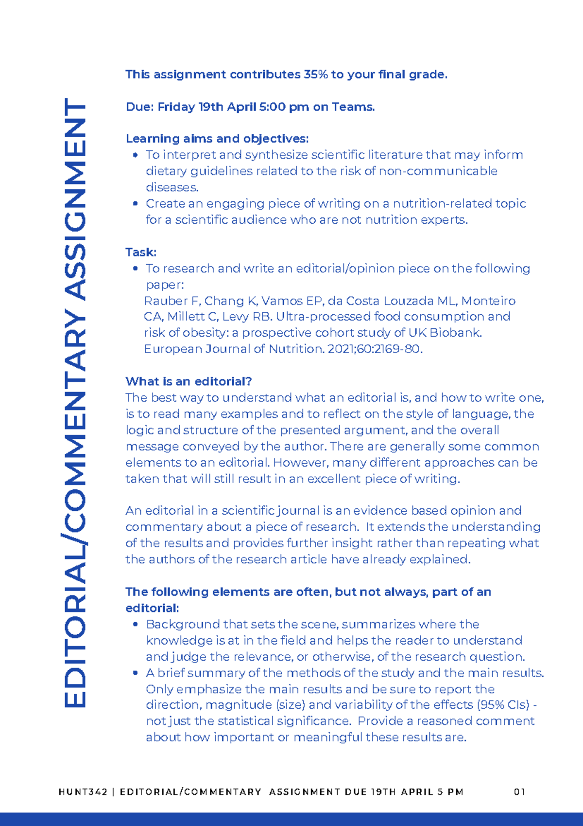 2024 Editorial assignment 1 - H U N T 3 4 2 | E D I T O R I A L / C O M ...