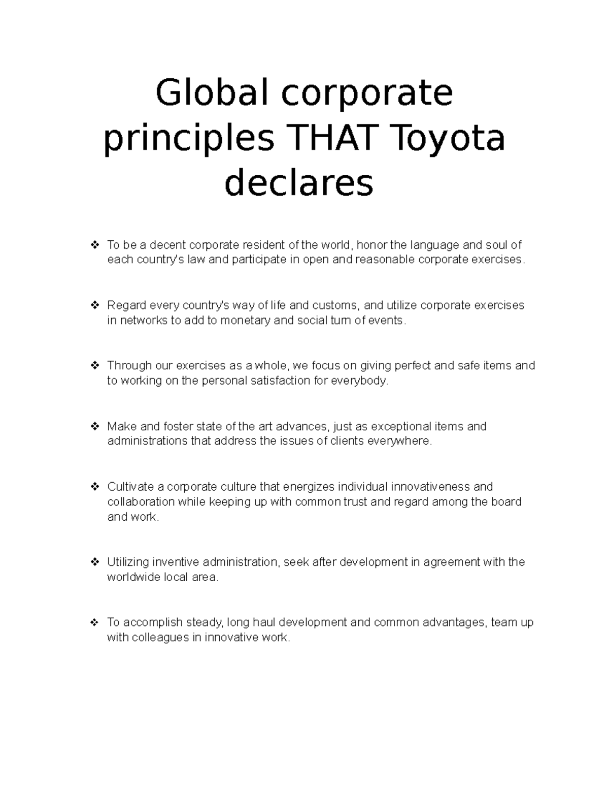 ENG - toyota principles and values that made them on top - Global ...