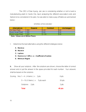 EOM Management - Information Management - Studocu