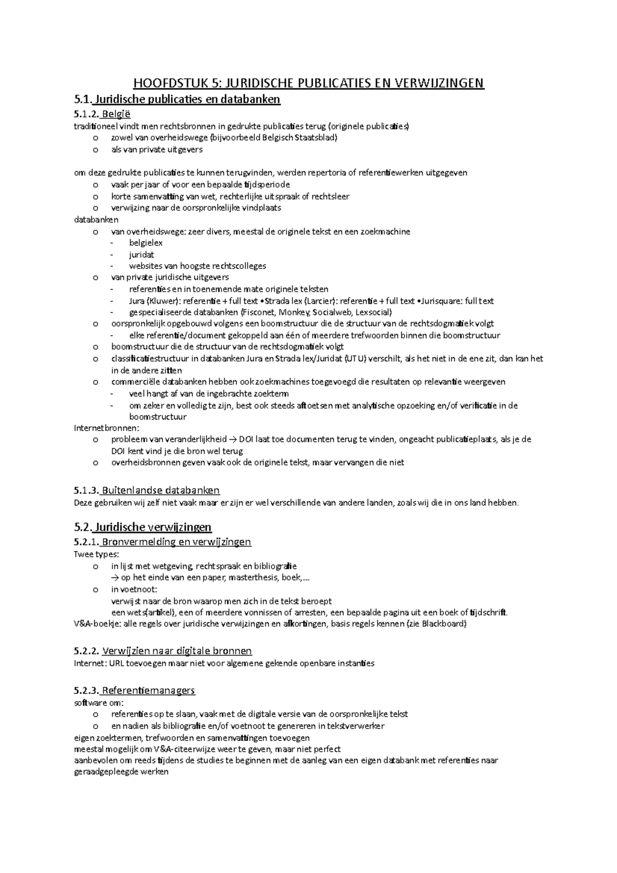 Hoofdstuk 5 - Juridische verwijzingen en afkortingen - HOOFDSTUK 5 ...