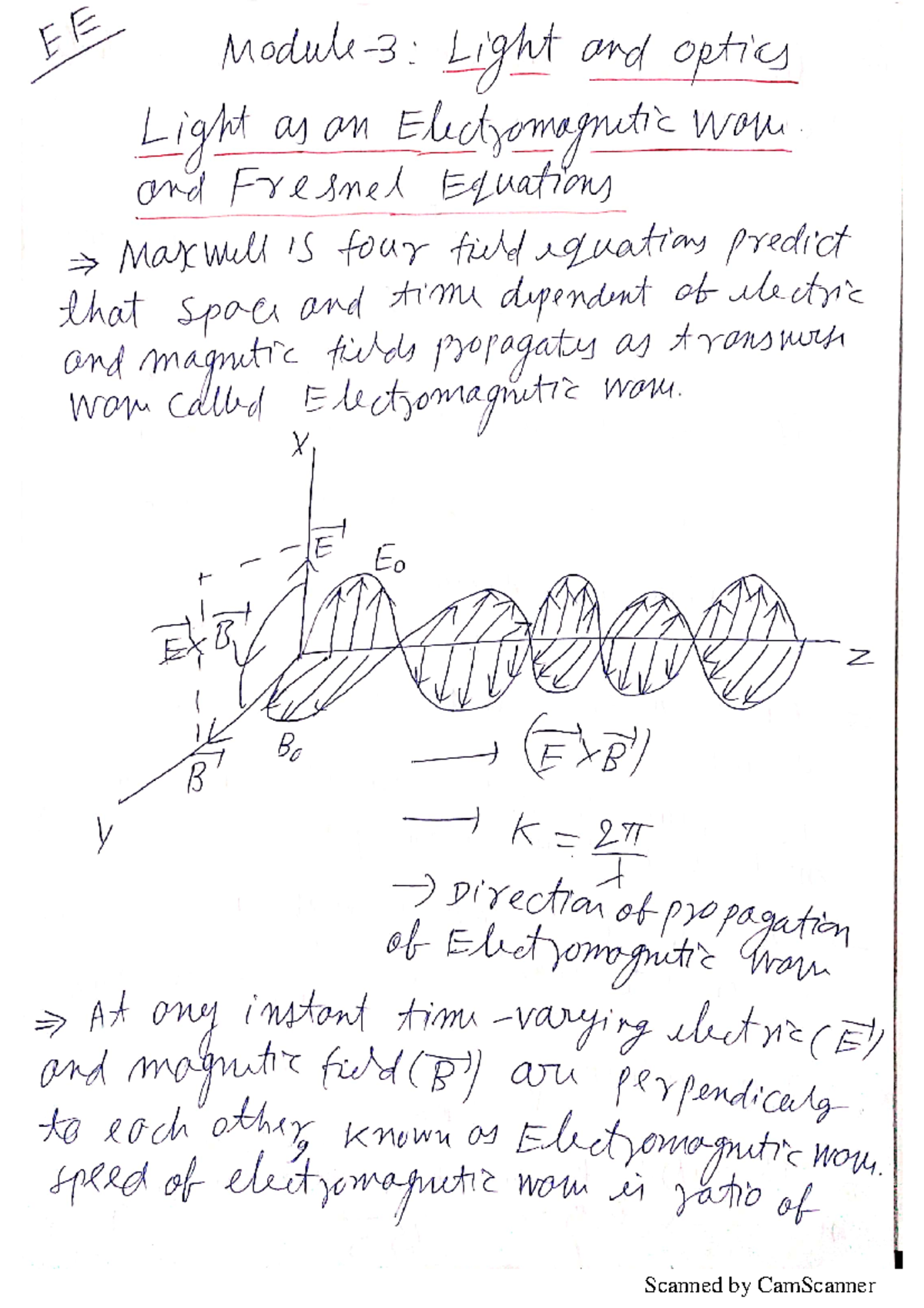 Module 3 EE Physics - lecture notes of pysics - EE Module Light and ...