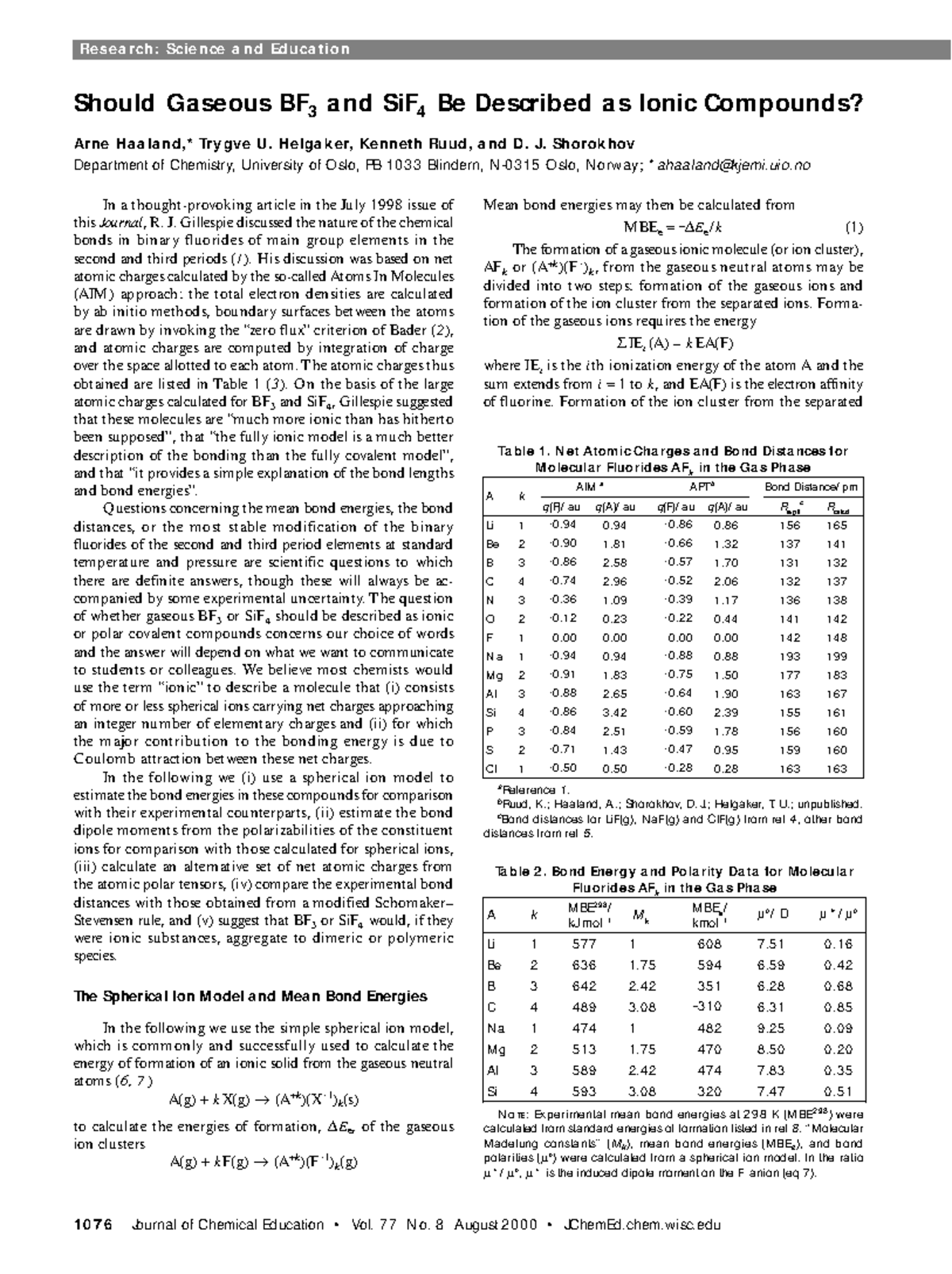Haaland 2000 - Markush Structures and formula - 1 0 7 6 Jo urnal o f ...