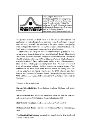 Cross-Cultural Analysis Methods and Applications by Eldad Davidov ...