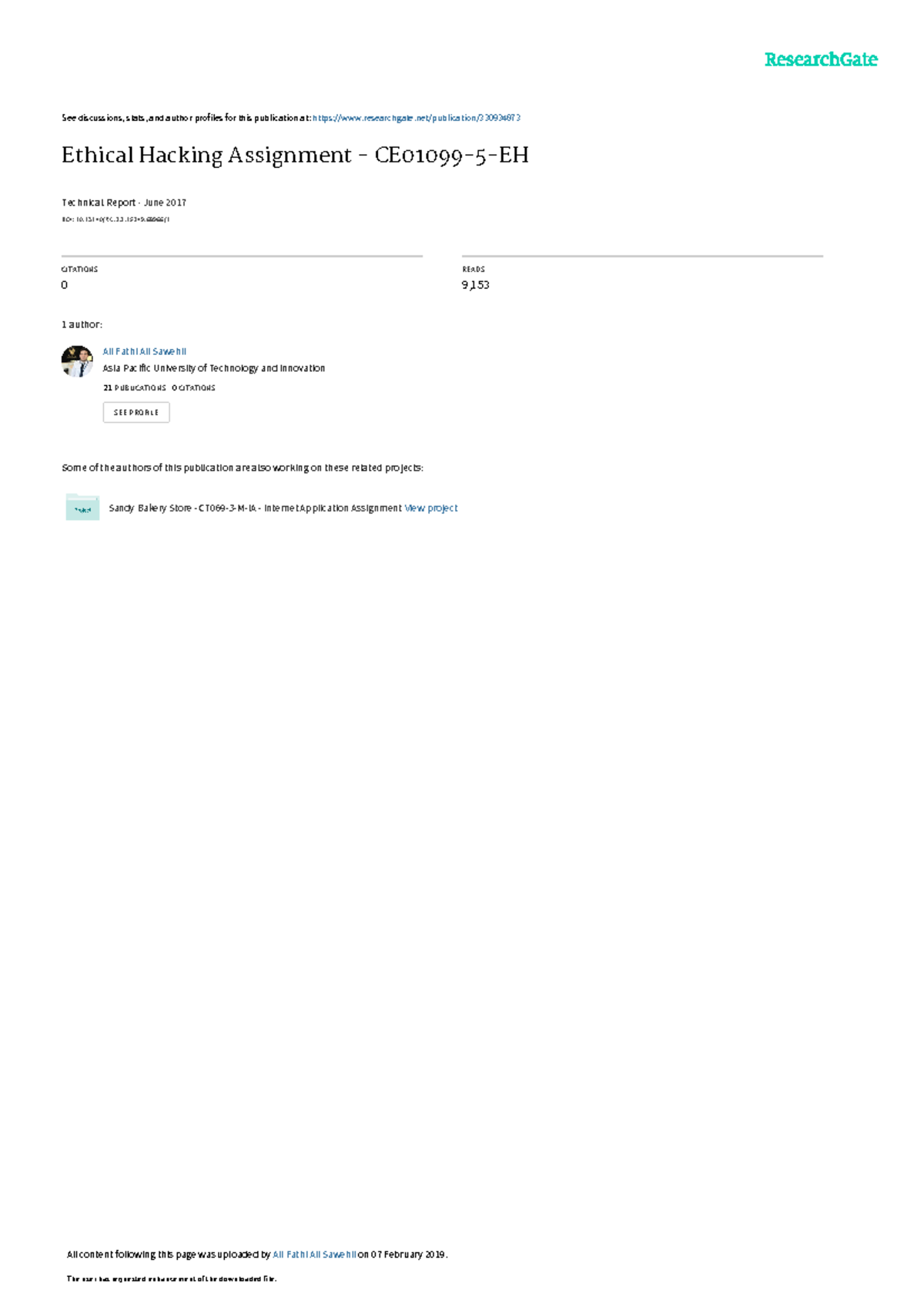Ethical Hacking - See discussions, stats, and author profiles for this ...