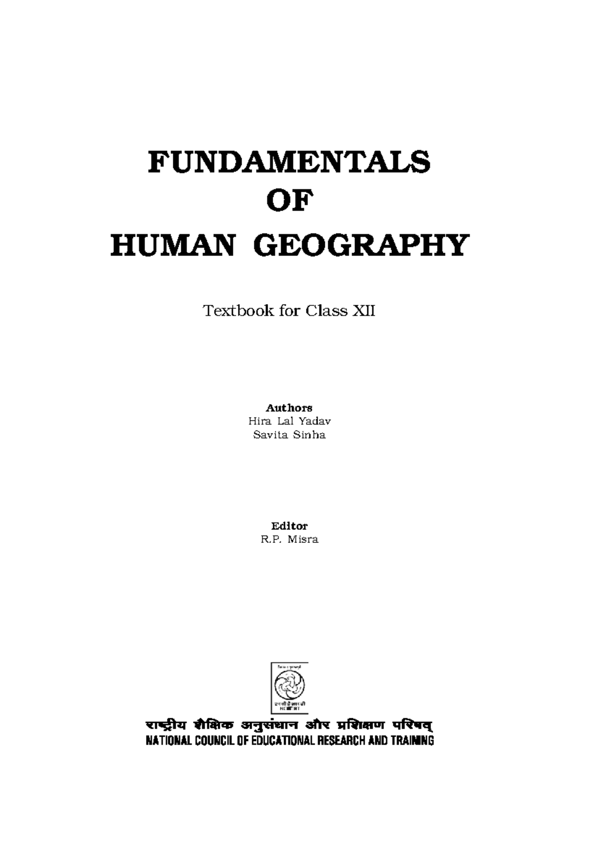 Fundamentals OF Human Geography Textbook - FUNDAMENTALS OF HUMAN ...