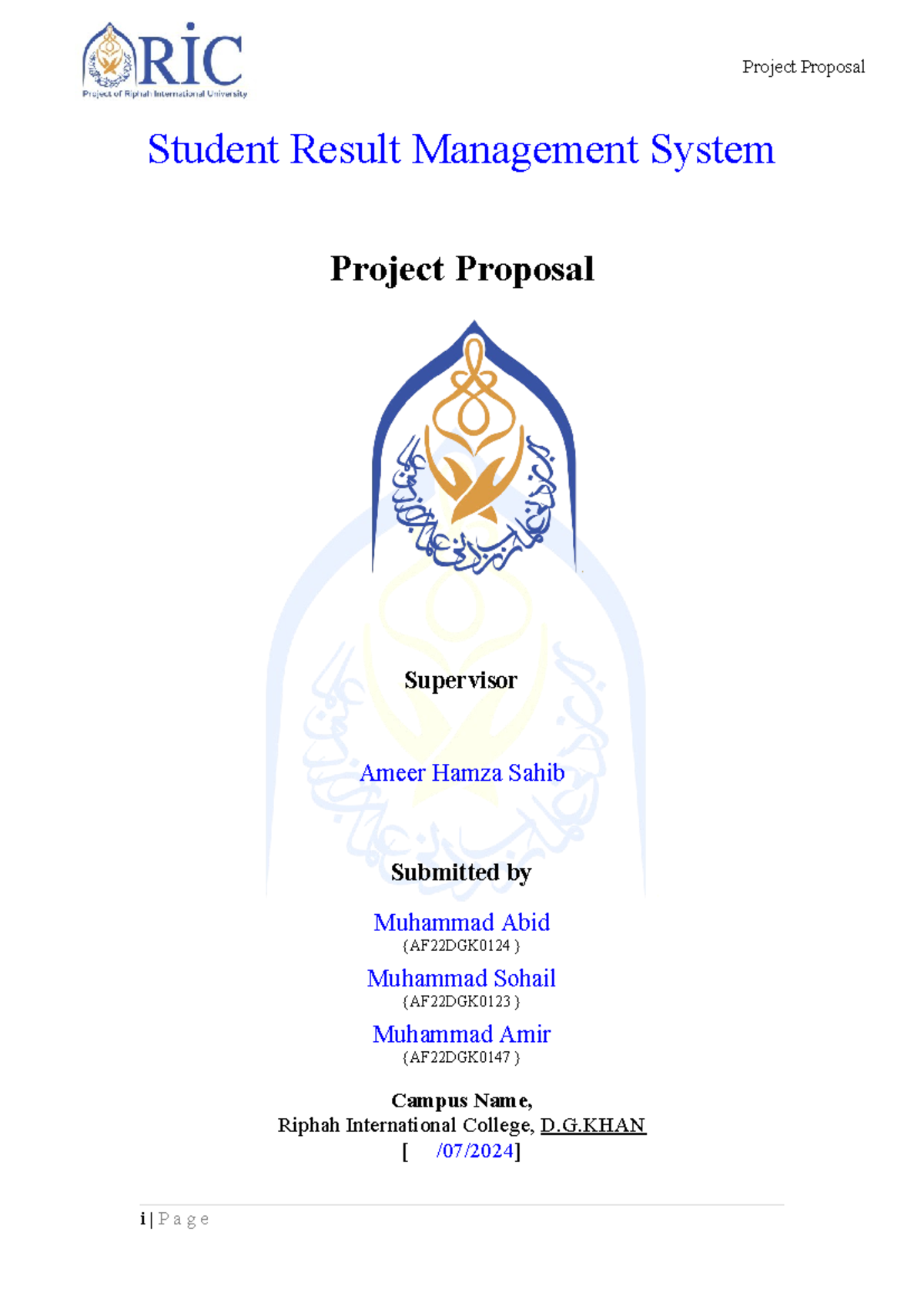 Abid group project report - Student Result Management System Project ...