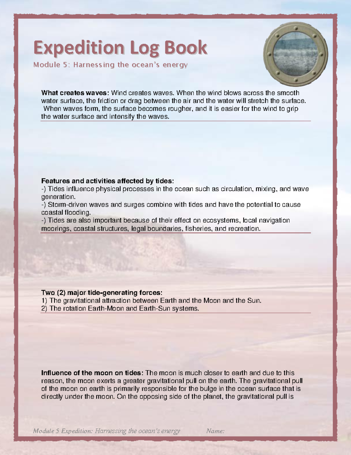 Log Book 5 - log book 5 - MMoodduullee 55 :: HHaarrnneessssiinngg ...