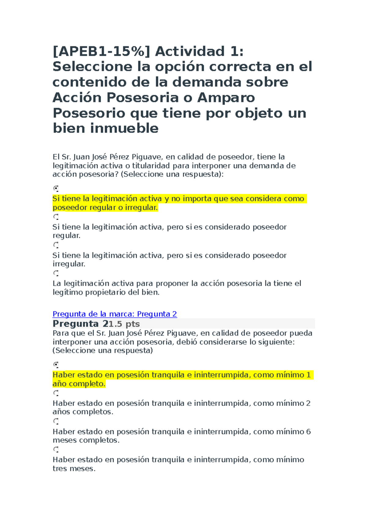 [APEB 1-15%] Actividad 1 - [APEB1-15%] Actividad 1: Seleccione la ...