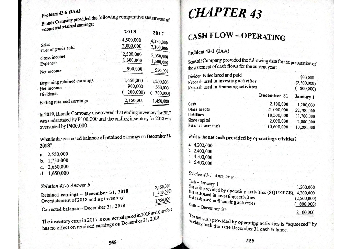 CF - Use for practice, lectures and notes - accounting - Studocu