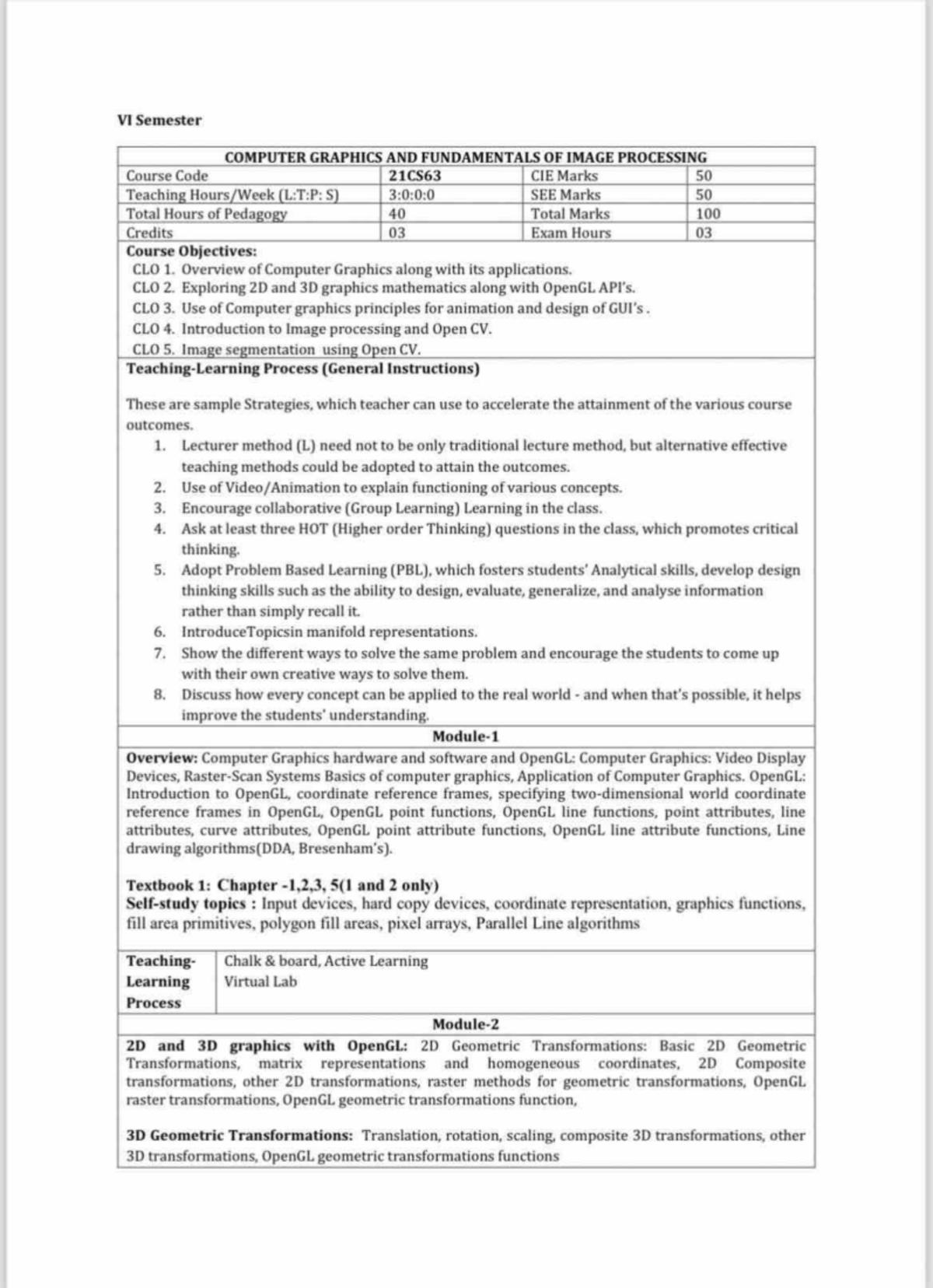 Computer Graphics - College notes - VI Semester COMPUTER GRAPHICS AND ...