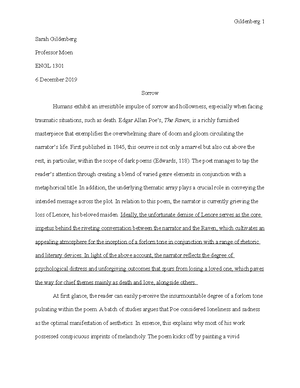 Complete Anna Analysis - Sarah Gildenberg Professor Kimberly Moen EGNL ...