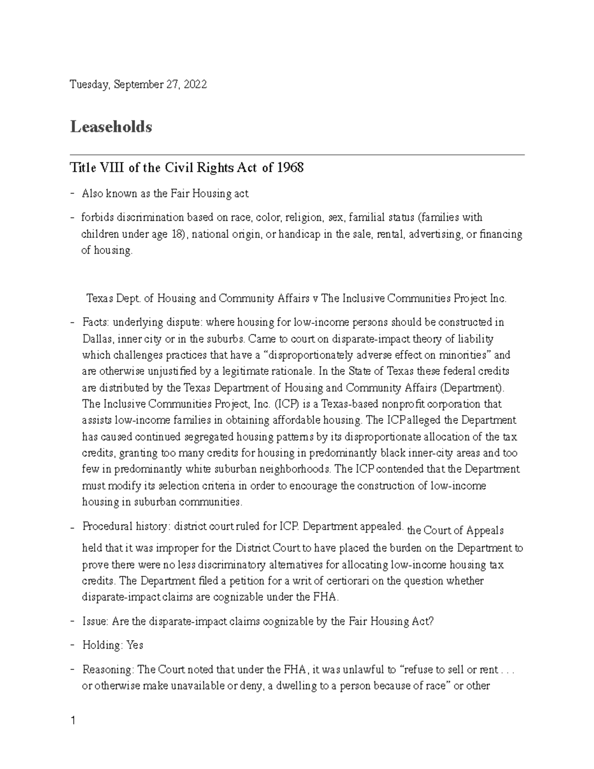 Property Lease Tuesday September 27 2022 Leaseholds Title VIII Of property-lease-tuesday-september-27-2022-leaseholds-title-viii-of