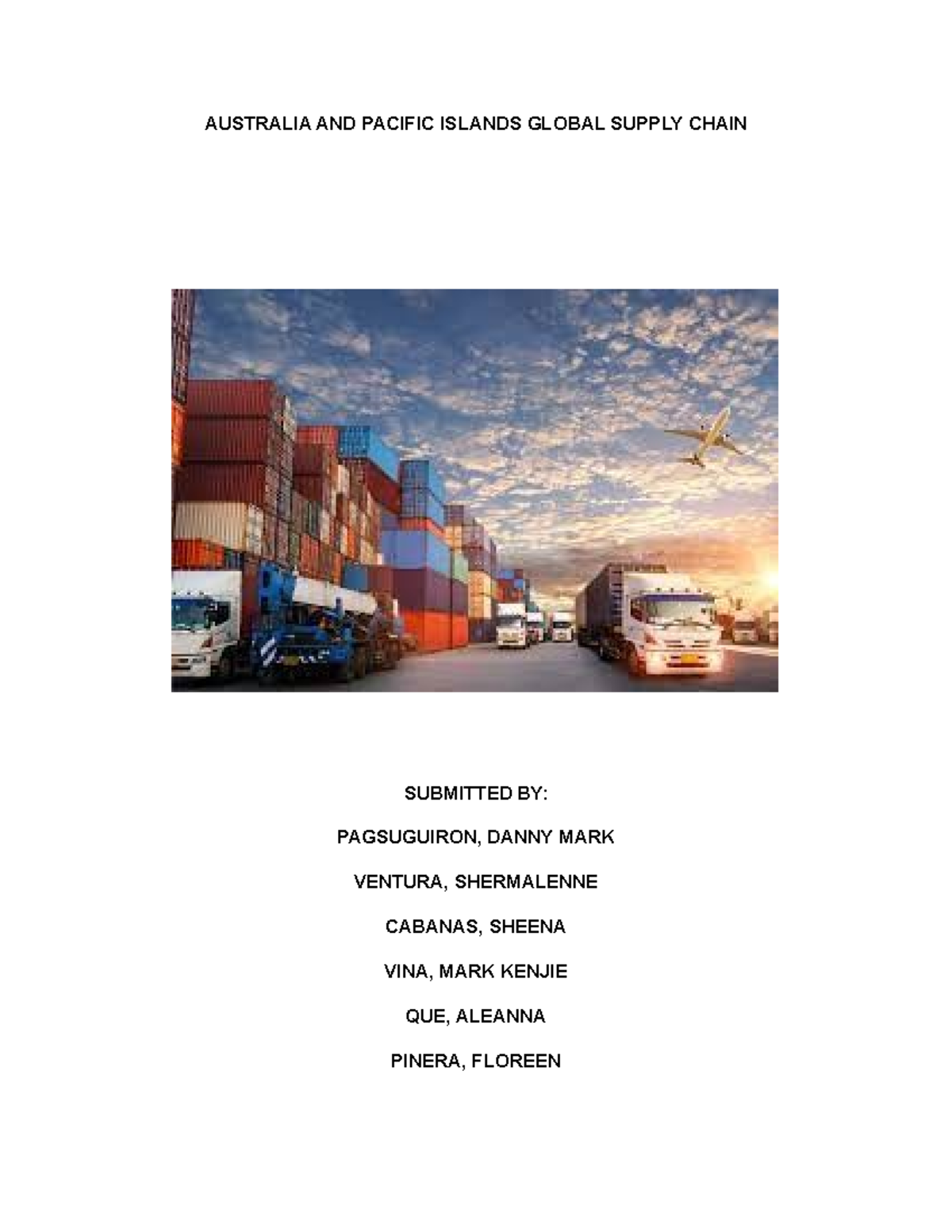 Australia AND Pacific Islands Global Supply Chain - AUSTRALIA AND ...